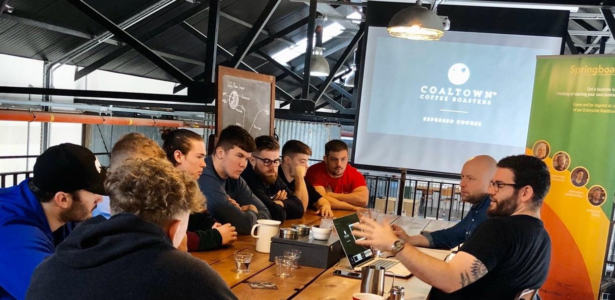 Scarlets Academy take to the coffee machine to become baristas ...