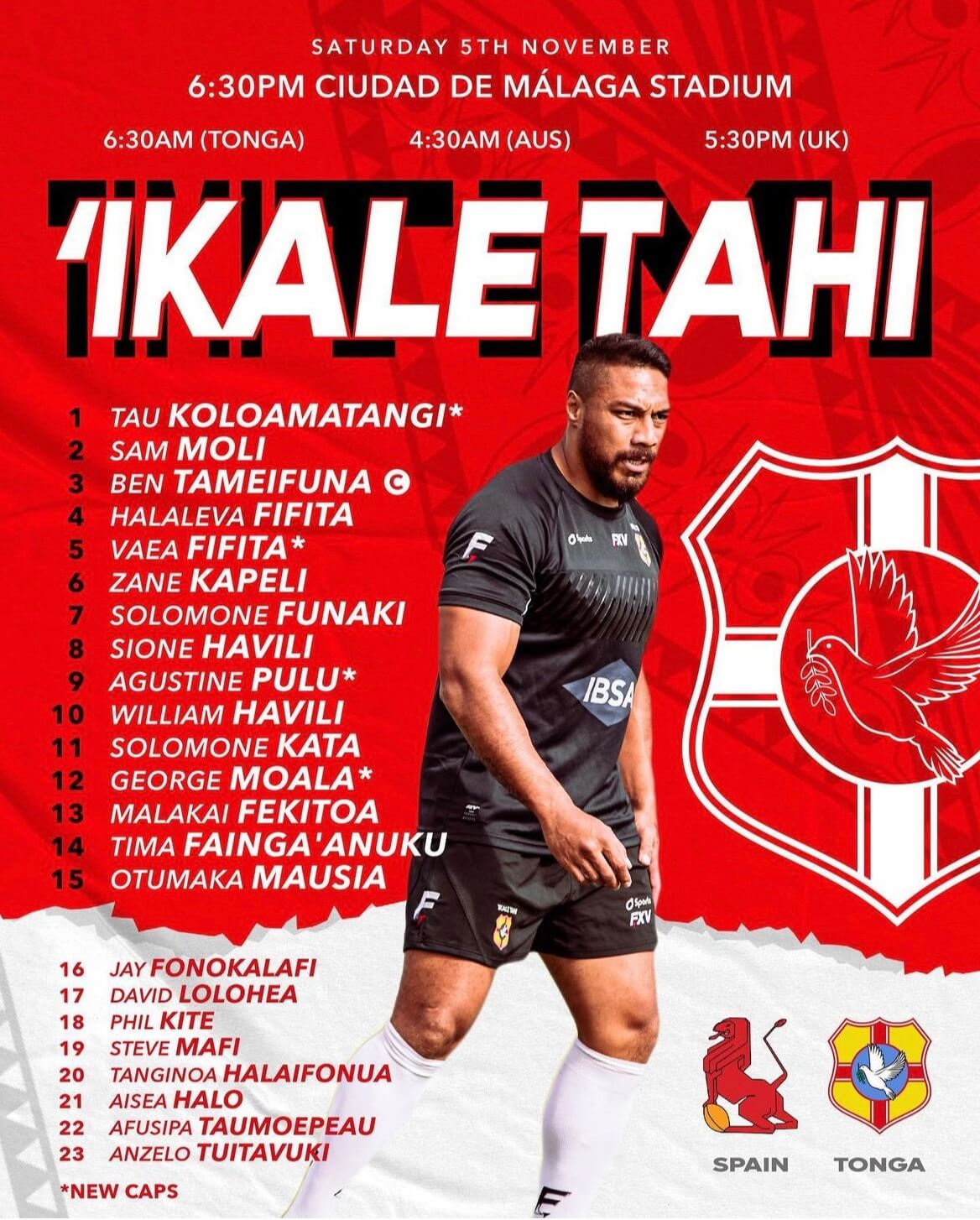 Vaea Fifita set for Tonga debut - Scarlets Rugby