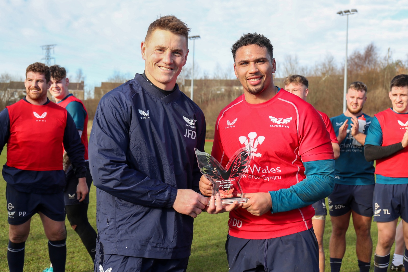 Dan Davis voted Castore Player of the Month for January - Scarlets Rugby