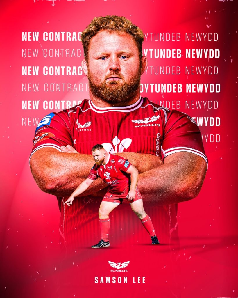 New contract for Samson Lee - Scarlets Rugby