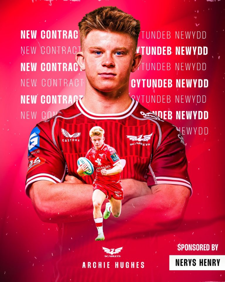 New contract for Archie Hughes - Scarlets Rugby