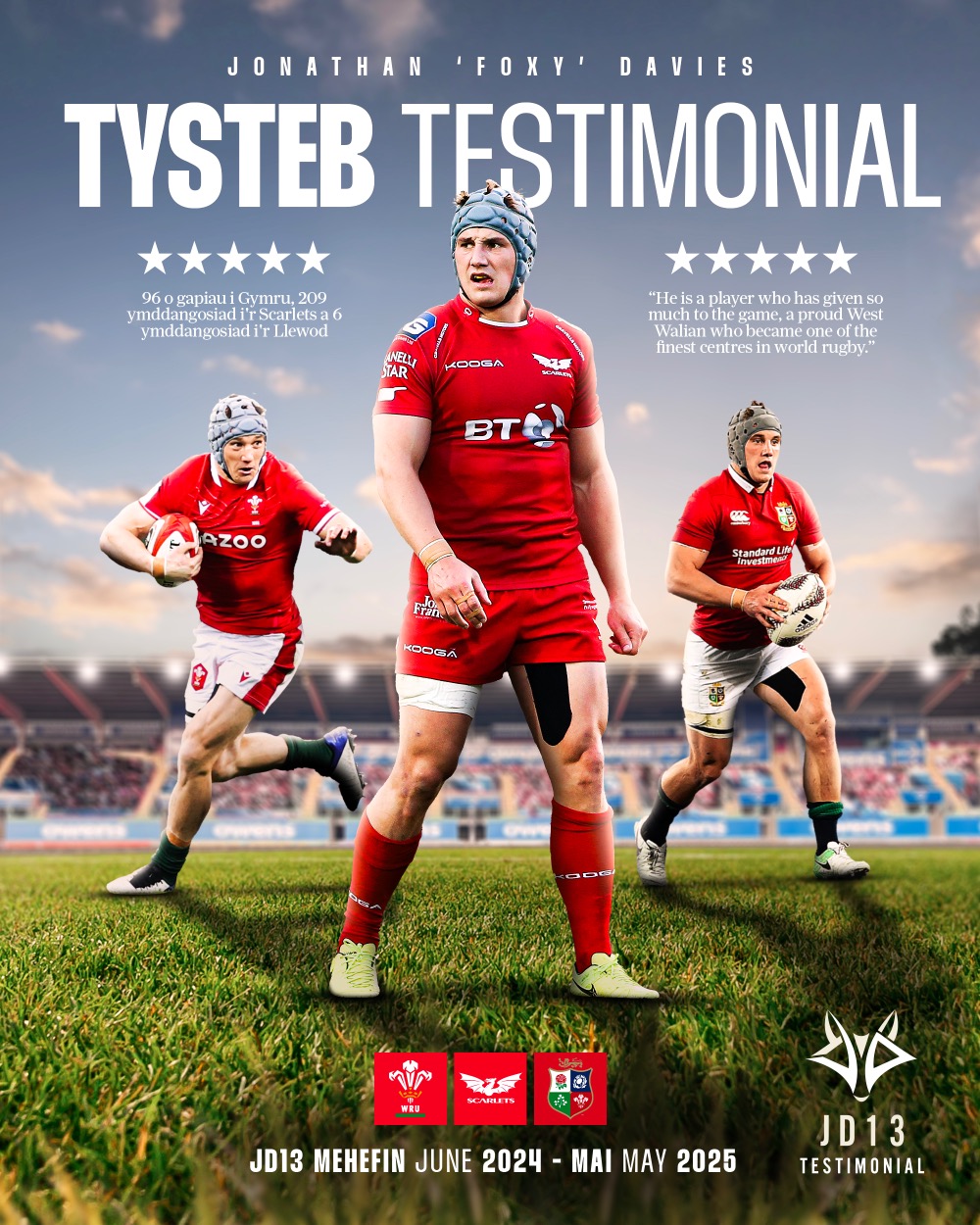 Scarlets great Jonathan Davies awarded testimonial year - Scarlets Rugby Scarlets great Jonathan Davies awarded testimonial year - Scarlets Rugby