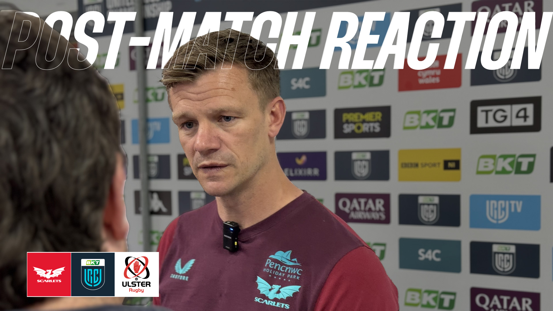 Press Pass: Dwayne Peel\s reaction to Ulster defeat - Scarlets Rugby