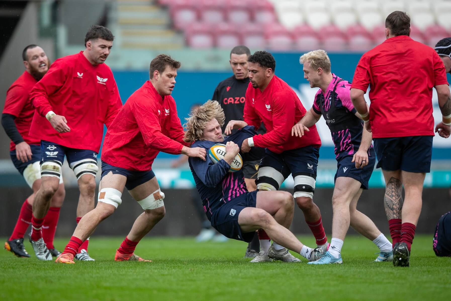 Scarlets welcome Cardiff to training session at Parc - Scarlets Rugby