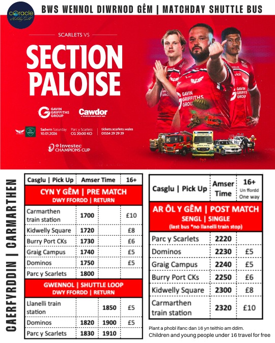What’s On: Scarlets v Section Paloise - Scarlets Rugby
